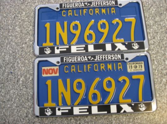 1979 California Commercial License Plates, DMV Clr